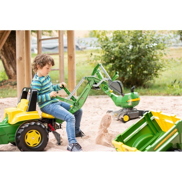 Rolly Junior John Deere Tractor with Loader and Excavator RT811076 ...
