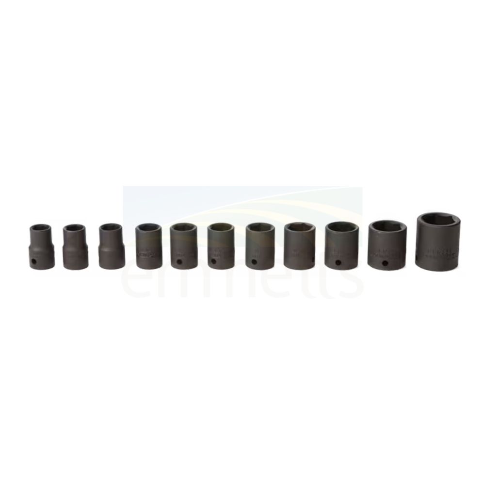 John Deere Metric 1/2-in. Drive Impact Sockets 11-Piece Socket Set ...