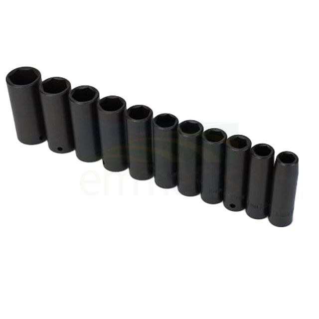 Deep well impact socket set store
