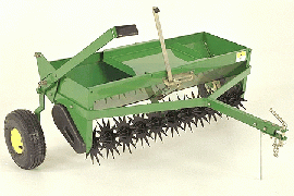 John Deere 102cm 40in. Tow Behind Aerator Spreader CPLPAS40JD Emmetts Shop