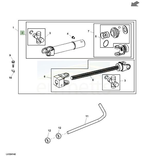 John Deere 1025 R Compact Utility Tractor Spare Parts - Emmetts Shop