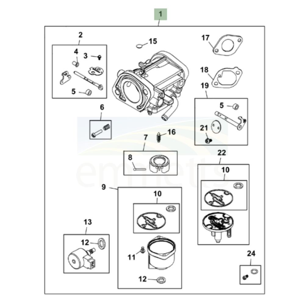 Carburetor Kit AUC14748 - Emmetts Shop