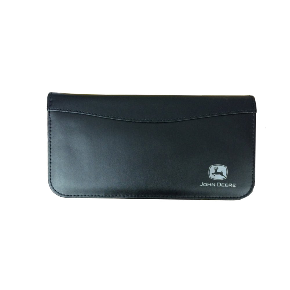 John Deere Black Vinyl Document Wallet ID534 - Emmetts Shop