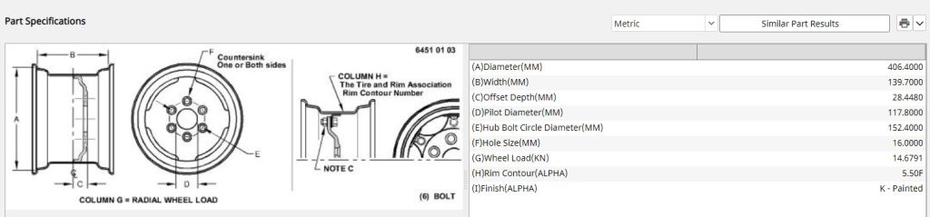 Wheel Front Steel Disk Rim 16X5.50F JD3039 - Emmetts Shop