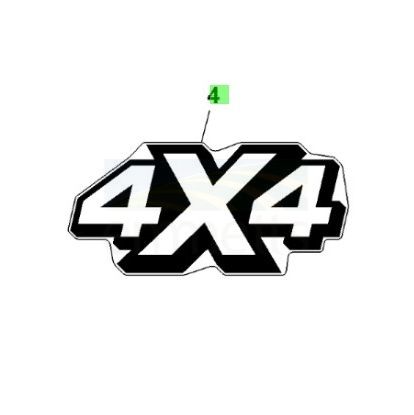 Olive & Black 4X4 Label UC15949 - Emmetts Shop