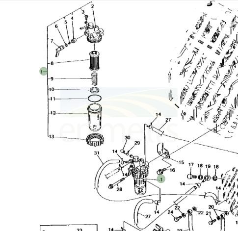FUEL STRAINER ASSEMBLY AT110626 - Emmetts Shop