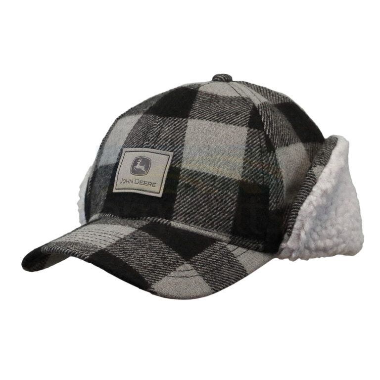 John Deere Plaid Winter Trapper Cap 13080498BK00 - Emmetts Shop