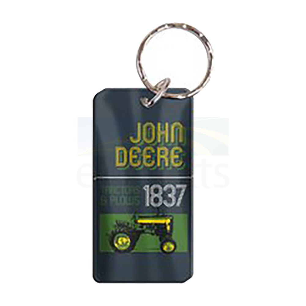 John Deere Rectangle Key Chains F0890221 F0812121 F0890121 - Emmetts Shop