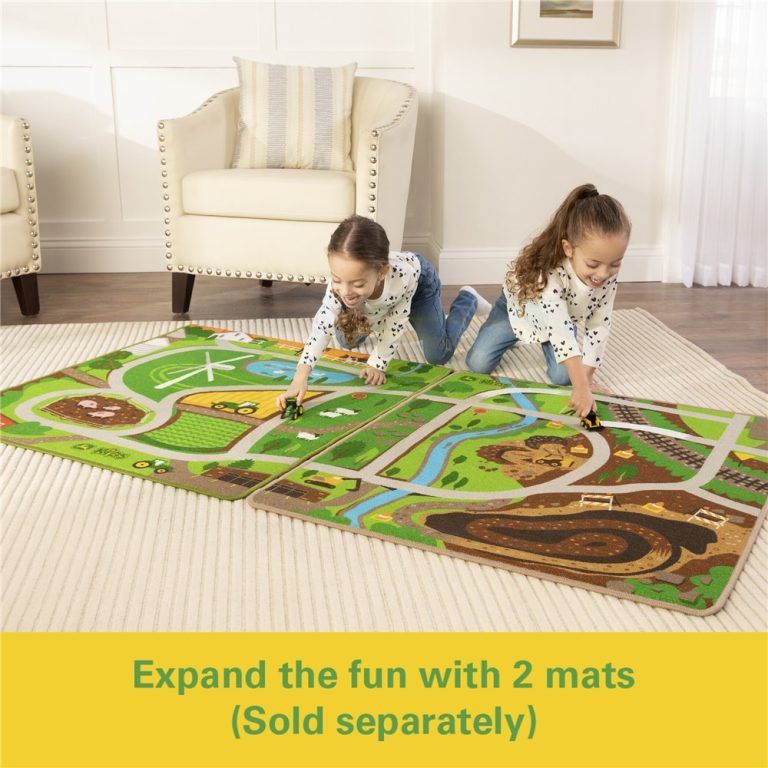 John Deere Rug Playmat Assortment with 1:64 Vehicle 47535 (47583 ...