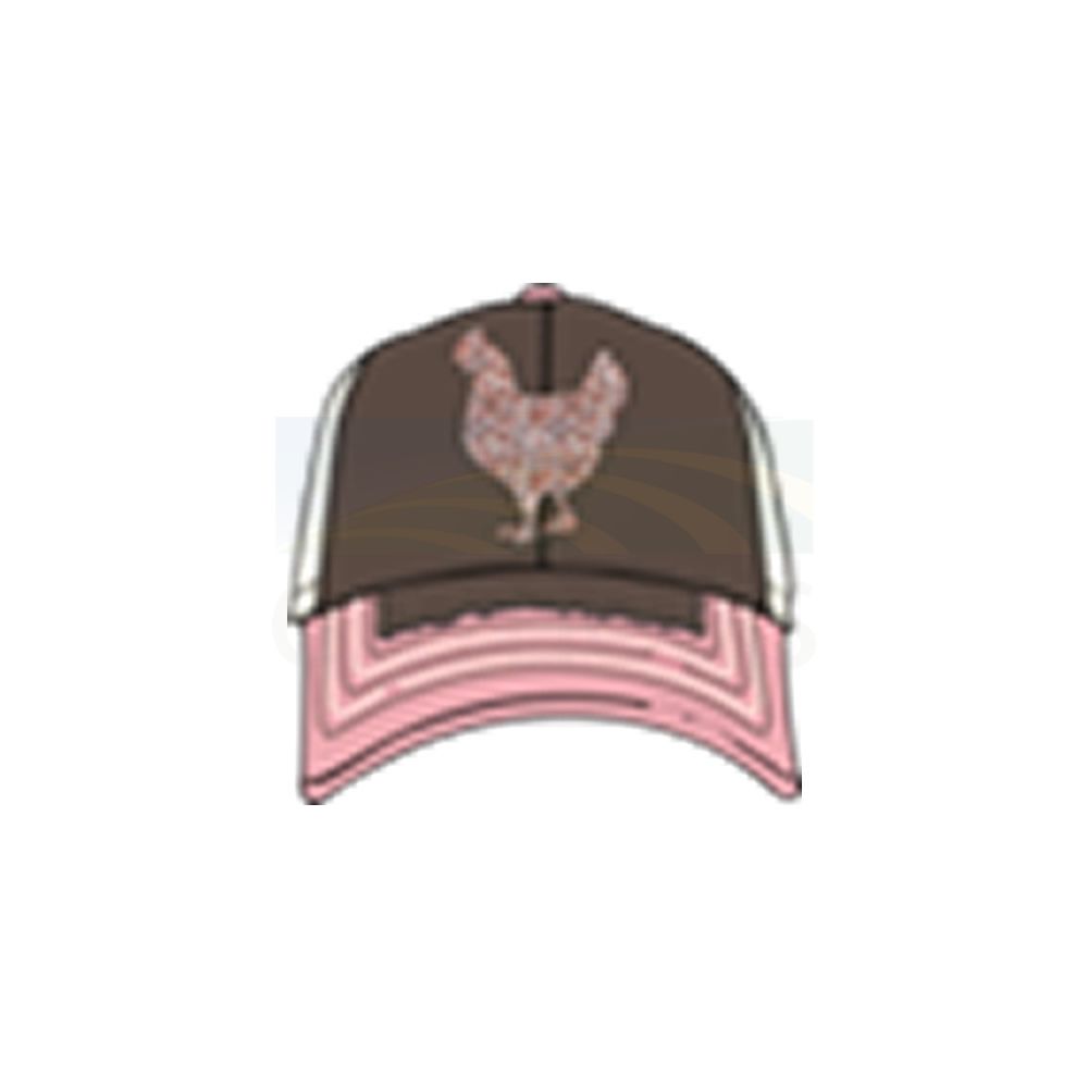 John Deere Women's Brown & Pink Chicken Cap D23088620BW00 - Emmetts Shop
