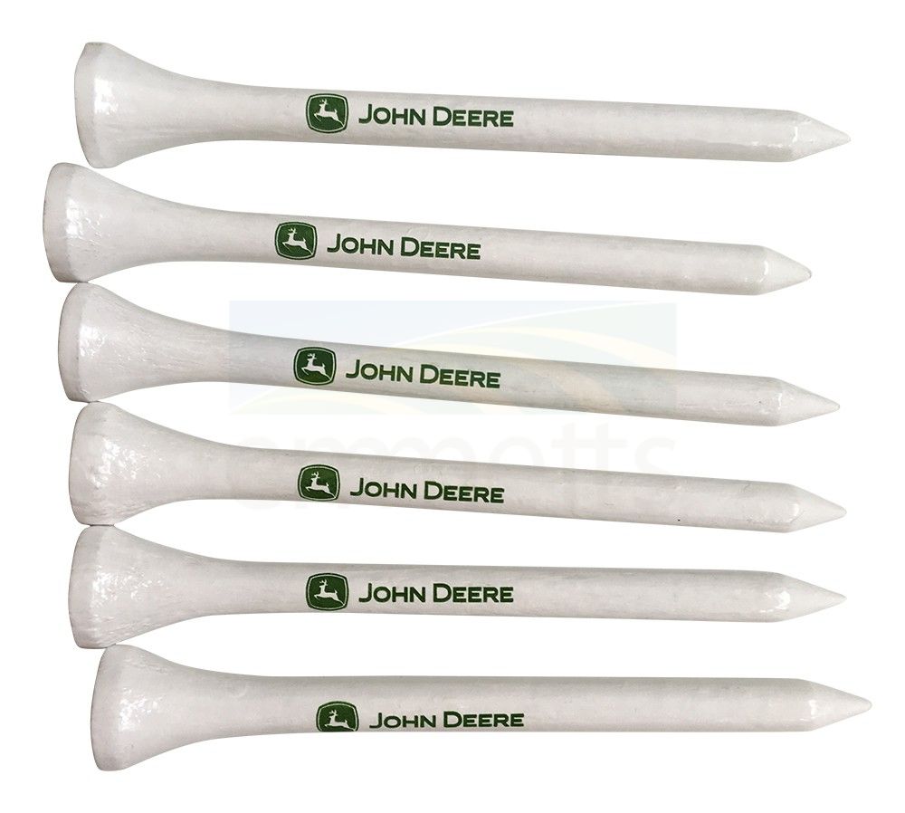 John Deere Wooden Golf Tees (Bag of 10) JOH394 - Emmetts Shop