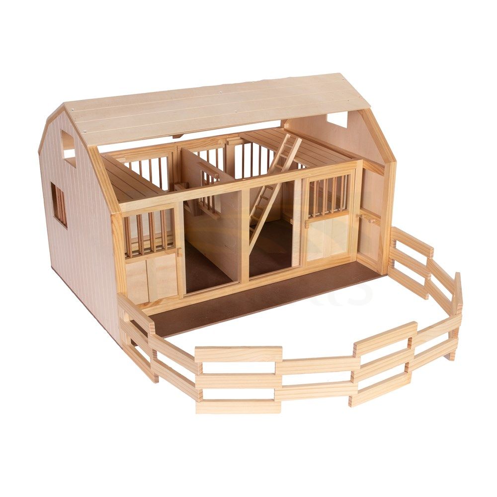 Countryside Wooden Stable & Corral Set FB508-1 - Emmetts Shop