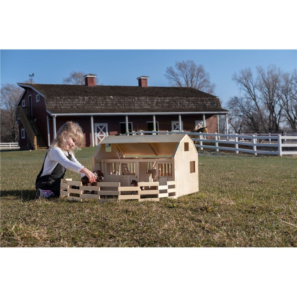 Countryside Wooden Stable & Corral Set FB508-1 - Emmetts Shop