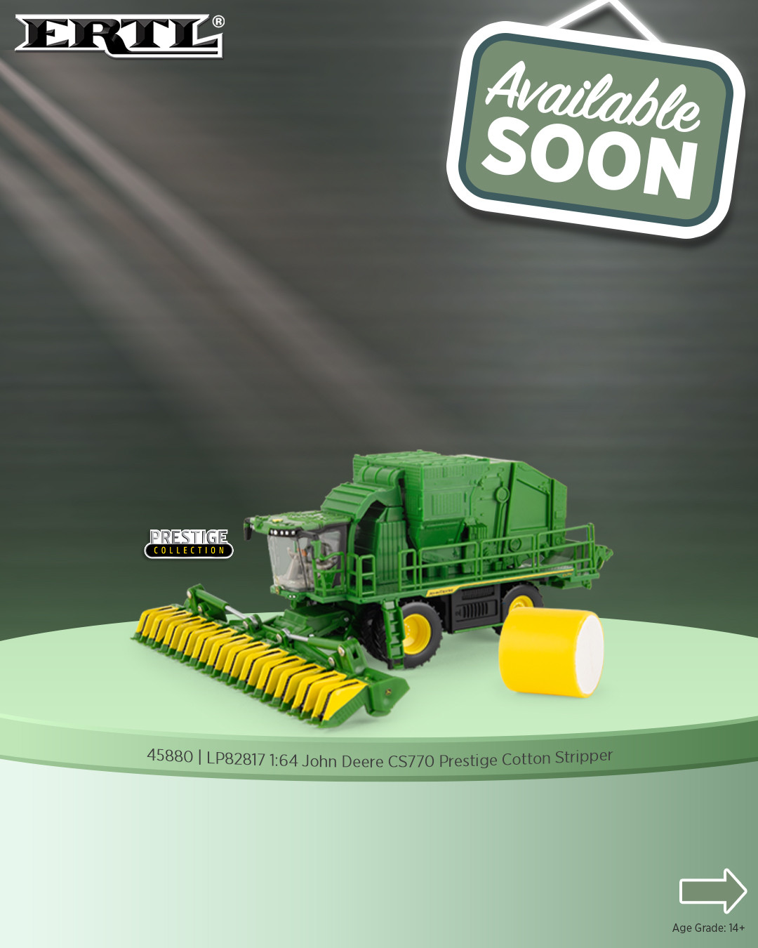 1:64 John Deere CS770 Cotton Stripper Prestige 45880 - Emmetts Shop